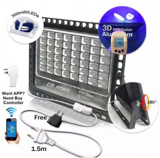 Светодиодный ультрафиолетовый светильник UV SMD CREE LED 220В 120Вт